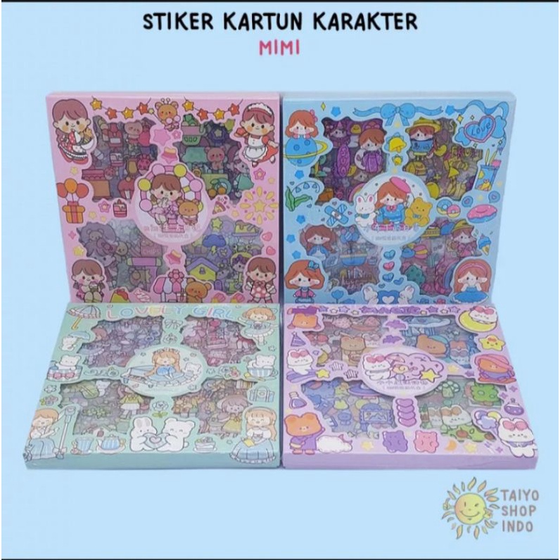 Jual Sticker momo sticker waterproof 1 box isi 100 Lembar | Shopee ...