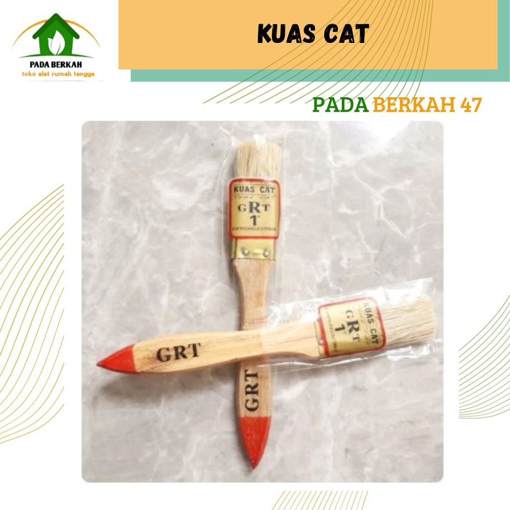 Jual Kuas Cat Kuas Cat Tembok Dan Besi 1 Inch Kuas Cat Gagang Kayu BISA ...