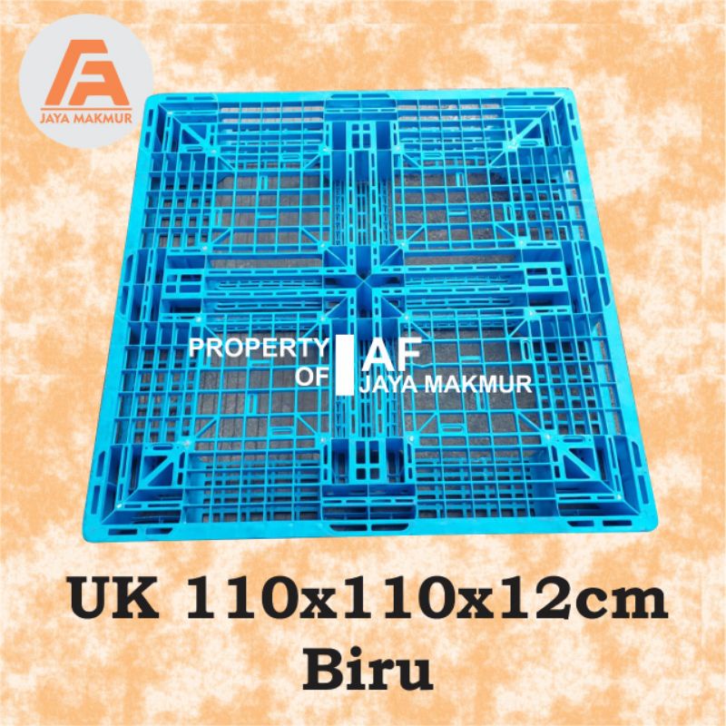 Jual Pallet palet plastik uk 110x110x12 Biru Termurah | Shopee Indonesia
