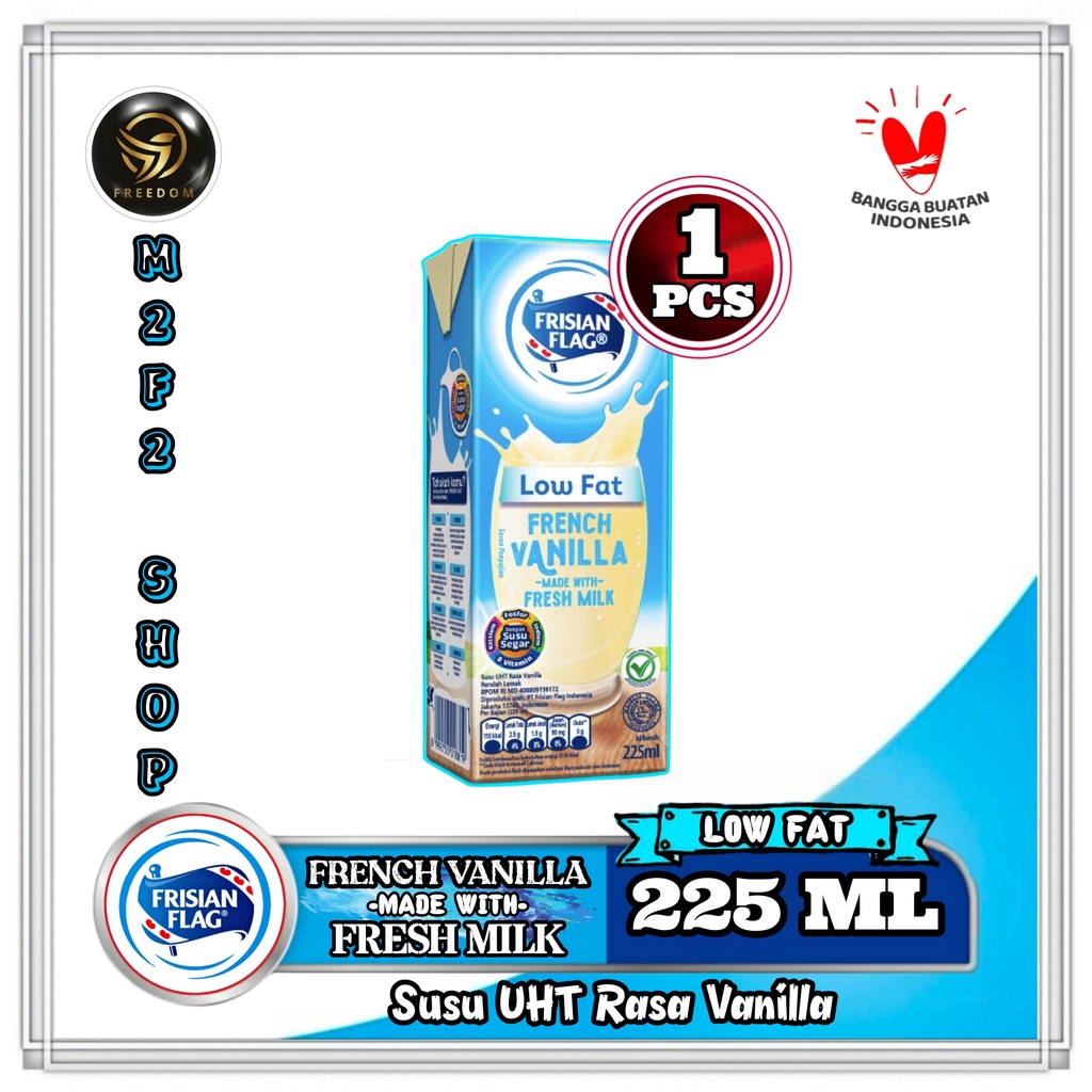 Jual Susu Bendera Frisian Flag Purefarm Low Fat French Vanilla | Vanila ...