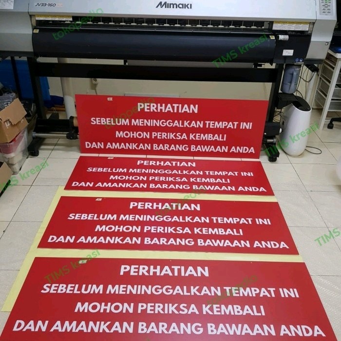 Jual Papan Jalan Papan Peringatan Signage Akrilik Plang Nama Papan ...