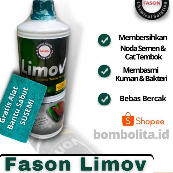 Jual Depan1 Pembersih Keramik Noda Semen Fason Limov 900ml | Shopee ...