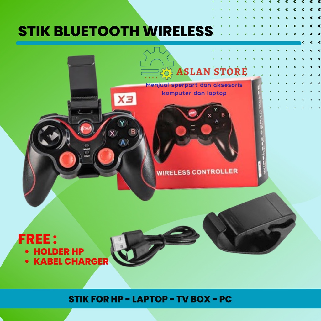 Jual Joystick Stick Bluetooth X3 M-Tech Stik Gamepad Bluetooth X3 ...