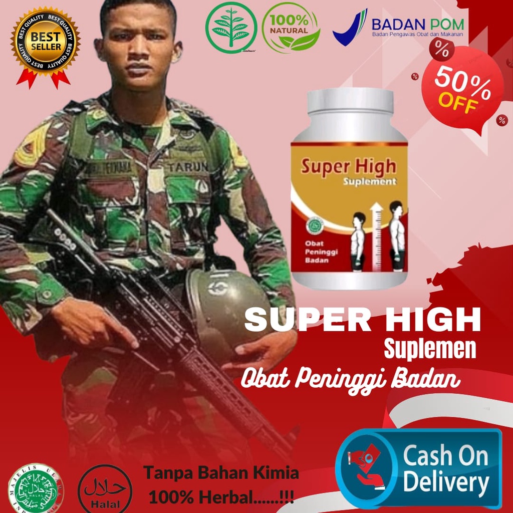 Jual SUPER HIGH -Obat Peninggi Badan BPOM Ori permanen, Suplemen ...