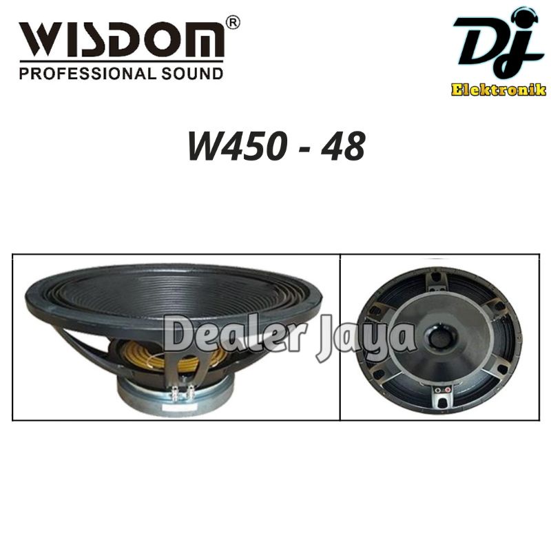 Jual Speaker Komponen Wisdom W450-48 / W450 48 / W45048 - 18 inch | Shopee Indonesia