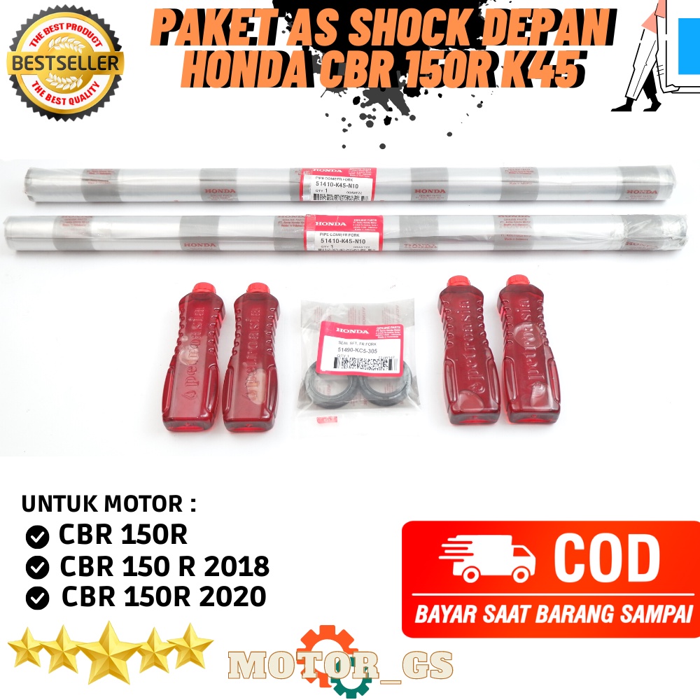 Jual Paket As Shock Depan K45 Honda CBR 150R / As Shock Komplit CBR ...