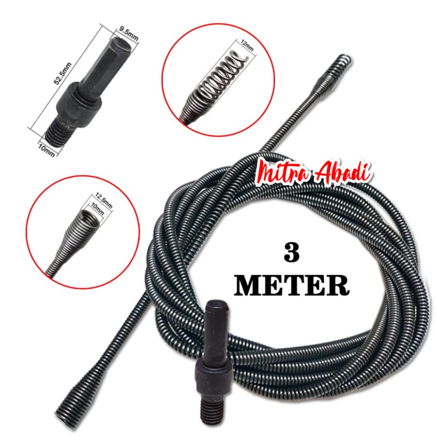 Jual Alat Pengambil Sumbatan Pipa Pembersih Saluran Air Per Pegas Mesin ...