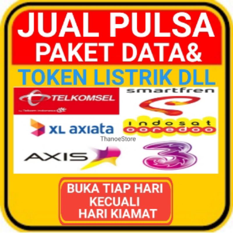 Jual Stiker Sticker Size 8R Jual Pulsa Paket Data Token Listrik Dll ...