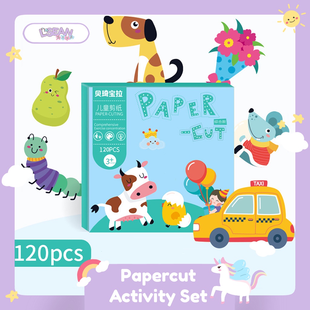 Jual DIY Paper Cut Activity Set Mainan Menggunting Kertas Edukasi Anak ...