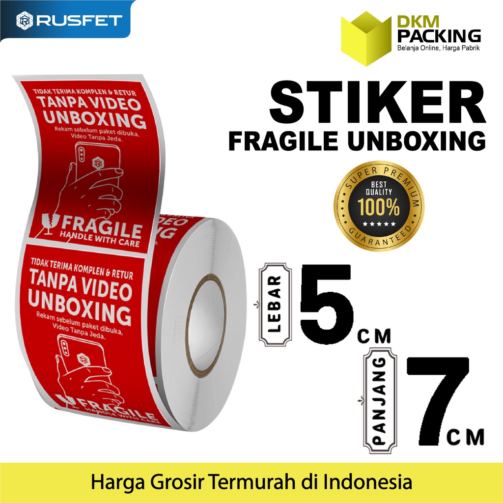 Jual Lakban FRAGILE PREMIUM Plakban Isolasi HANDLE WITH CARE Stiker ...