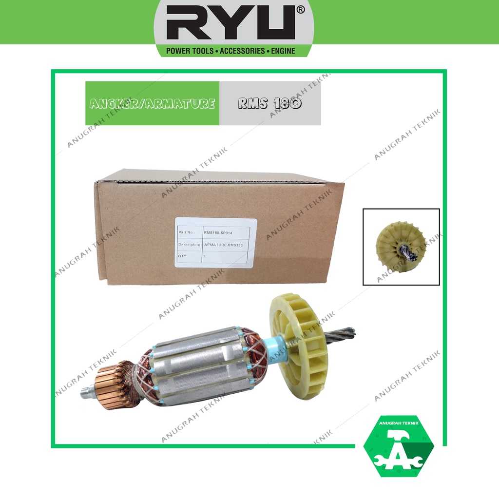 Jual RYU RMS 180 Armature / Angker Miter Saw RYU RMS 180 Original ...