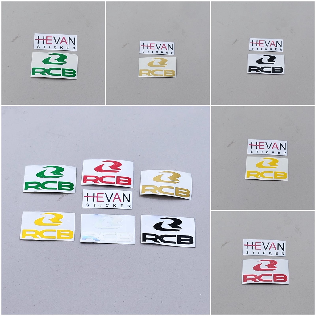 Jual Stiker Logo RCB Cutting Stiker Motor Mobil Helm Murah | Shopee ...