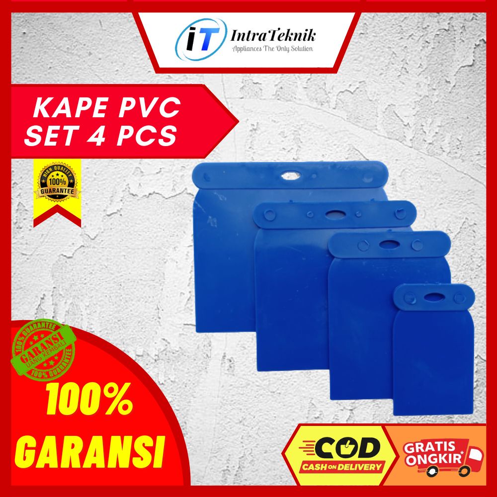 Jual SET 4PCS Scraper Scrapper Kape Kapi Skrap Sekrap Dempul Kompon PVC ...