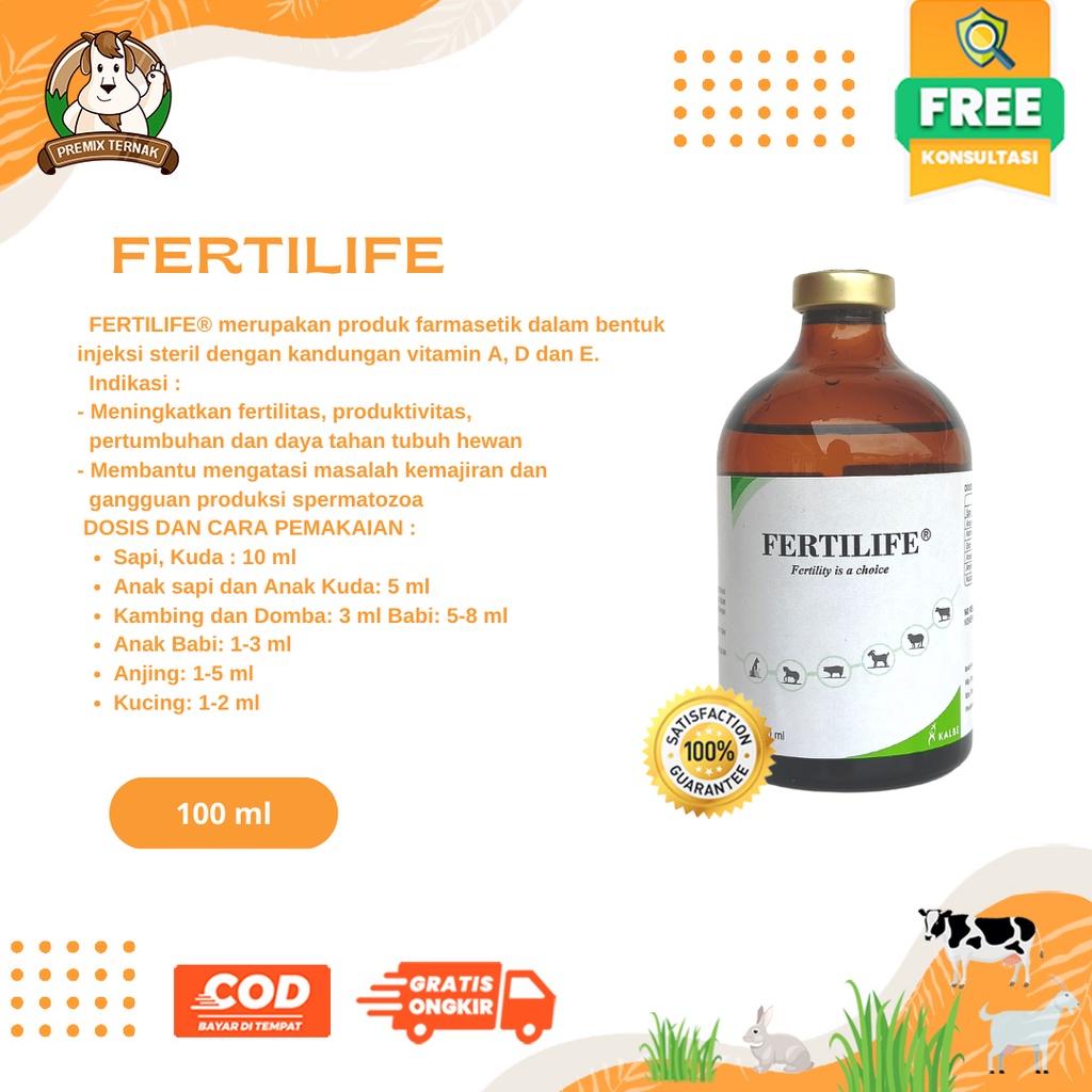 Jual FERTILIFE 100 ML - Vitamin ADE untuk Fertilitas Produktivitas ...