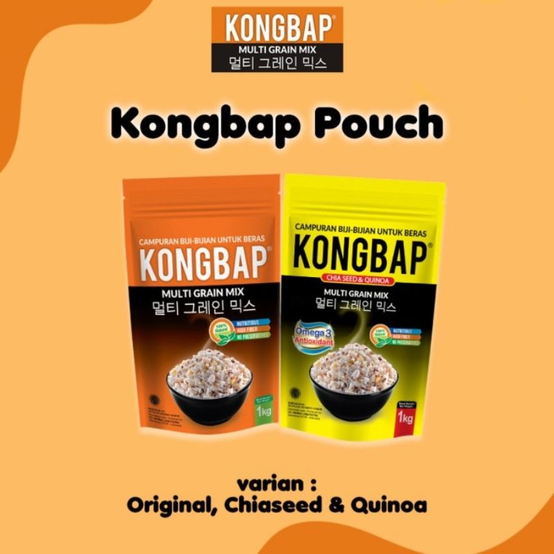 Jual kongbap multi grain mix original dan chiaseed kemasan 1 kg paling ...