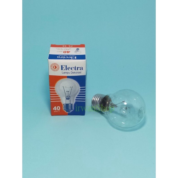 Jual Lampu Pijar 40 Watt / Bohlam 40 Watt Elektra | Shopee Indonesia