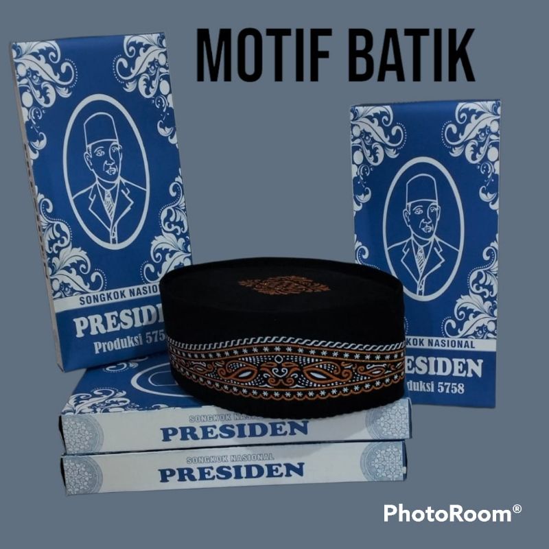 Jual PECI SONGKONG HITAM MOTIF BATIK EXCLUSIVE MURAH ANAK DAN DEWASA ...