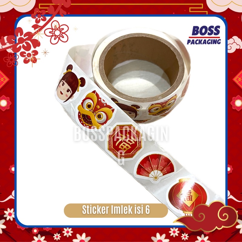 Jual (isi 6) Stiker Sticker Imlek CNY Chinese New Year Hampers Imut ...