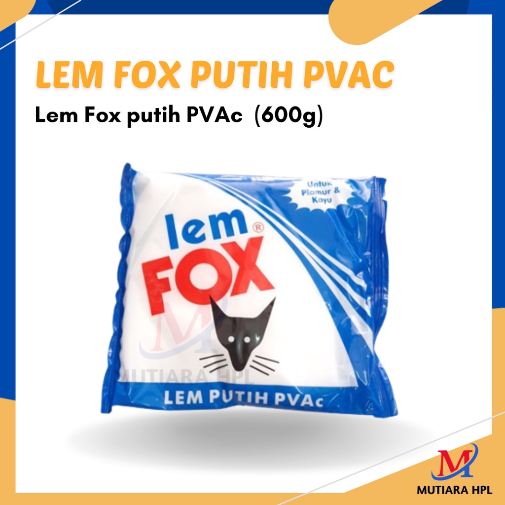 Jual Lem Fox Putih PVC 600Gr Bungkus Biru / Lem Plywood | Shopee Indonesia