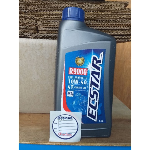 Jual OLI MESIN SGO ECSTAR R9000 4T 10W40 SL MA 1,3 L/1300L FULL SYNTHETIC | Shopee Indonesia