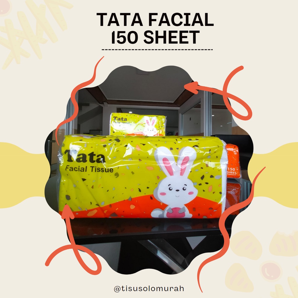Jual TISU TATA FACIAL TISSUE SERBAGUNA 150 SHEET 2PLY EMBOSSED MURAH ...