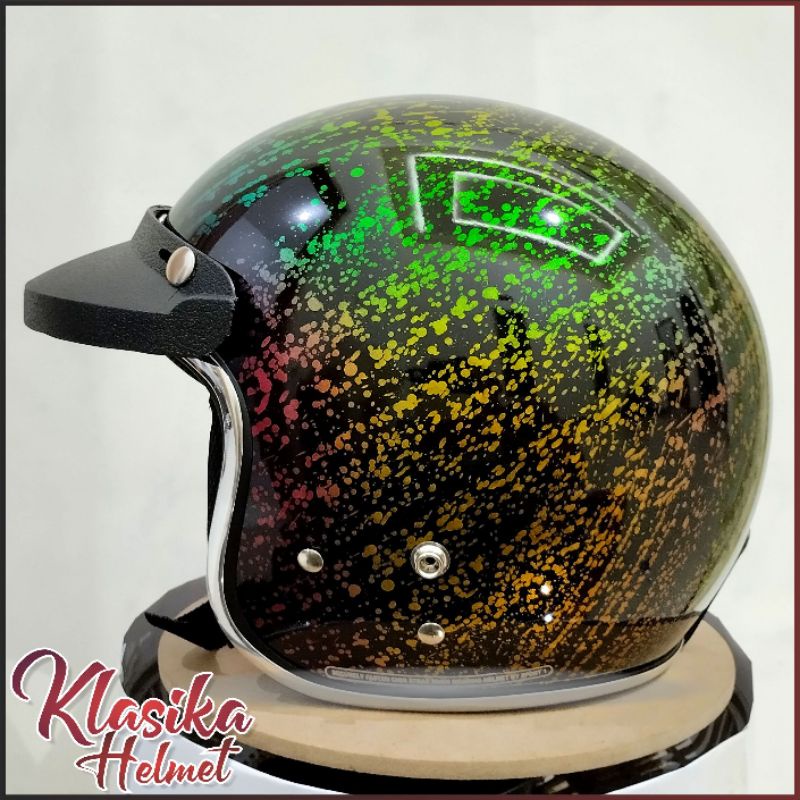Jual Helm Bogo Retro Premium Half Face Model Helm Klasik Air Brus ...