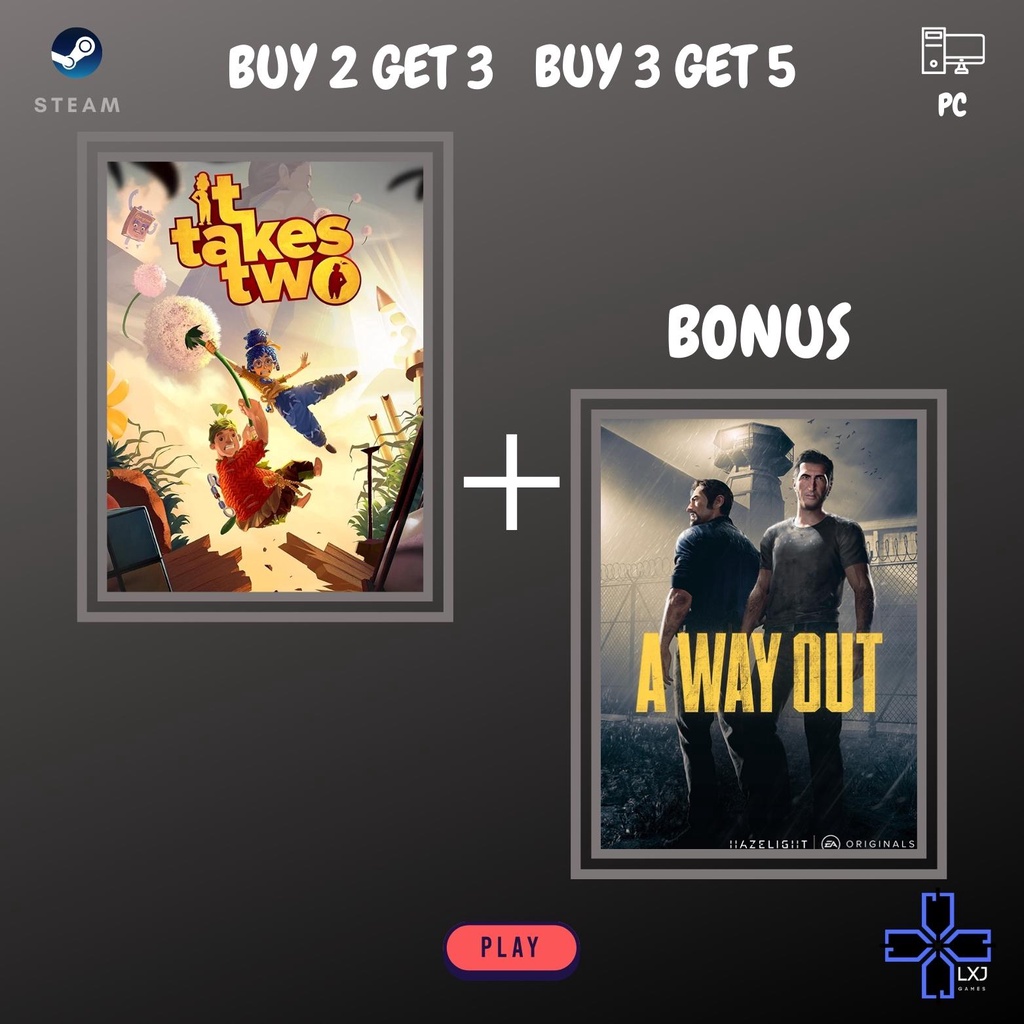 Jual It Takes Two + A Way Out PC Original - DL/Download | Shopee Indonesia