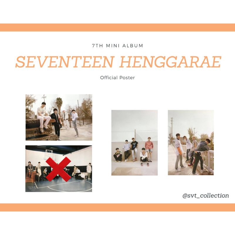 Jual POSTER ALBUM HENGGARAE SEVENTEEN (HHU, PEPO, VOCAL) | Shopee Indonesia