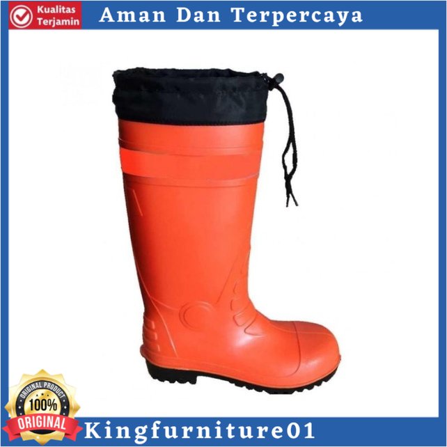 Jual Krisbow Sepatu Boot Pvc Dengan Reflektor L - Oranye | Shopee Indonesia