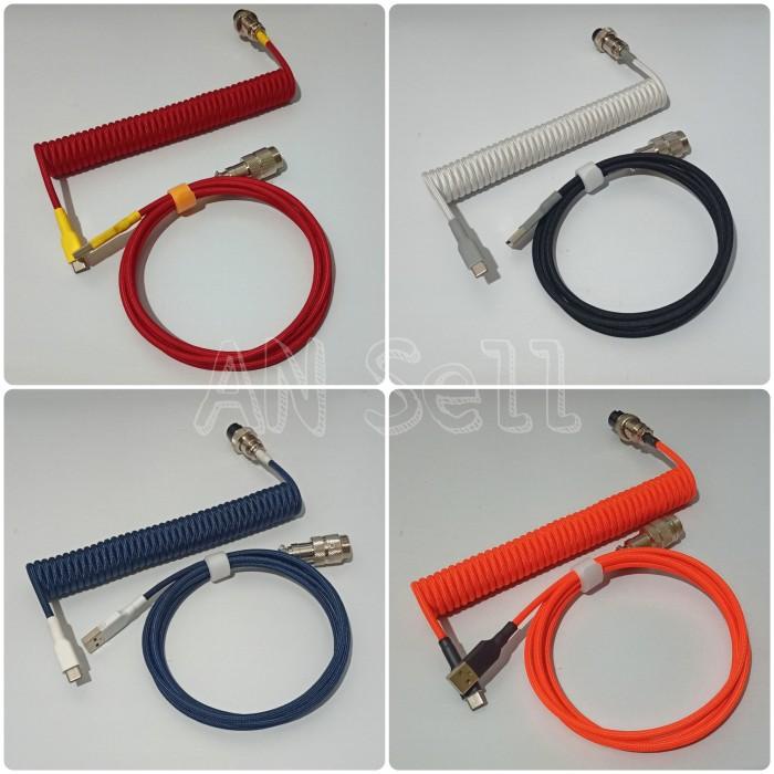 Jual Mechanical Keyboard Cable Paracord / Coiled Cable / Coiled Kabel ...