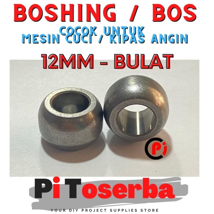 Jual Boshing AS 12mm Bulat Bos Kipas Angin Bushing Bearing Mesin Cuci ...