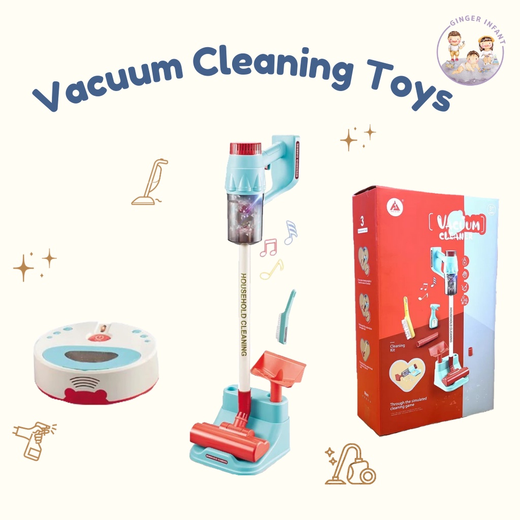 Jual vacuum cleaner toy kids sweeping robot toy kids mainan sapu anak ...