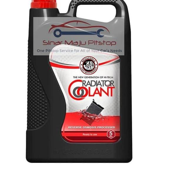 Jual Depan Megacools Radiator Coolant 5 Liter - Cairan Warna Merah ...