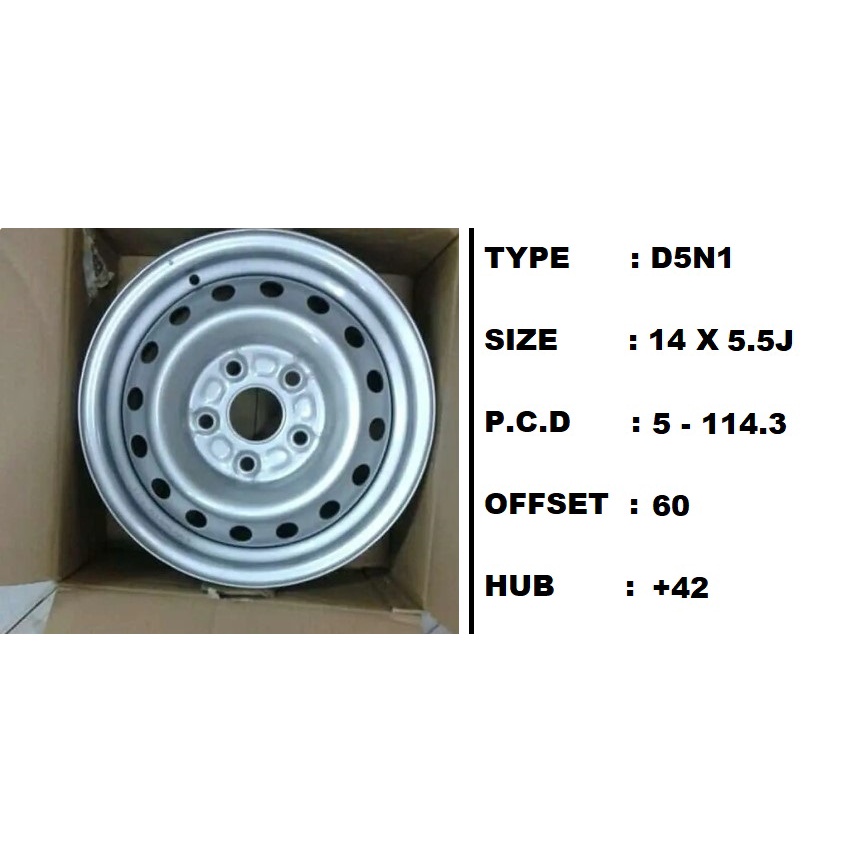 Jual Jual Velg Kaleng Ring 14 lubang 5 tipe D5N1 [ 1 set 4 pcs ...