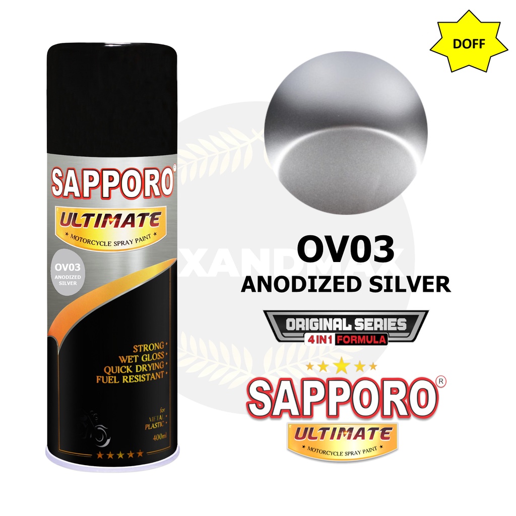 Jual SAPPORO ULTIMATE Anodized Silver OV03 400 ml | Shopee Indonesia
