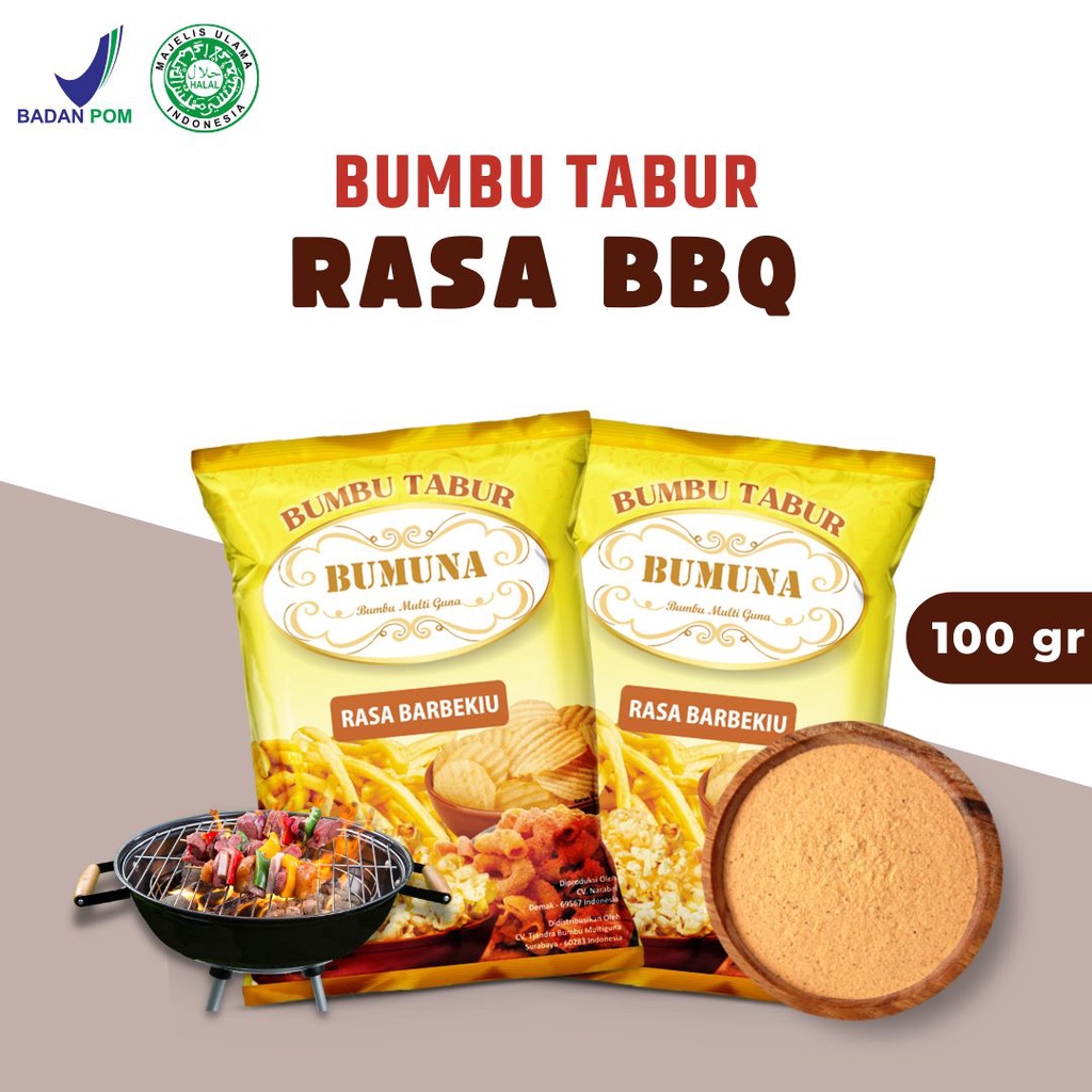 Jual Bumbu Tabur Rasa BBQ 100 gr Bumuna Bumbu Tabur Aneka Keripik Ayam ...