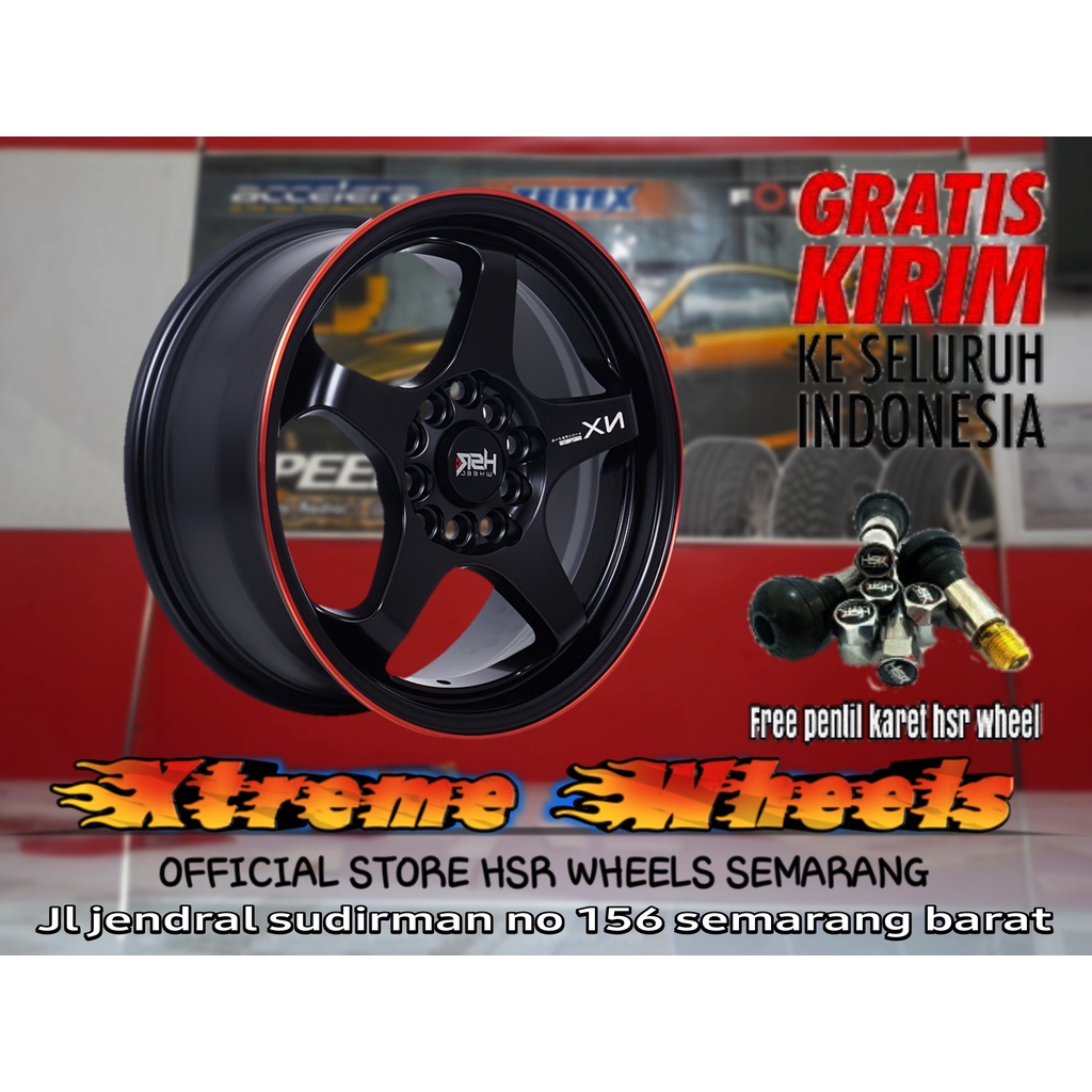 Jual velg racing mobil hsr wheel kailolo ring 15 lebar 6,5 et 42 untuk ertiga xl7 terios rush ...