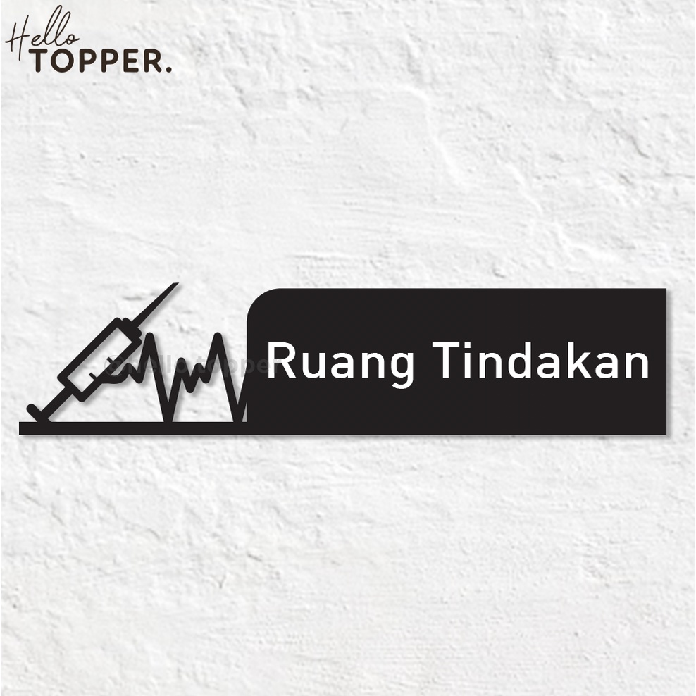 Jual Sign Akrilik Ruang Tindakan Hollow UV Print Sign Board | Shopee ...