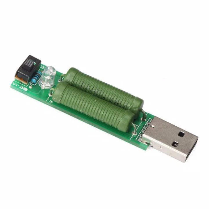 Jual usb load current detection charging 1A - 2A 5 Ohm switch tester ...