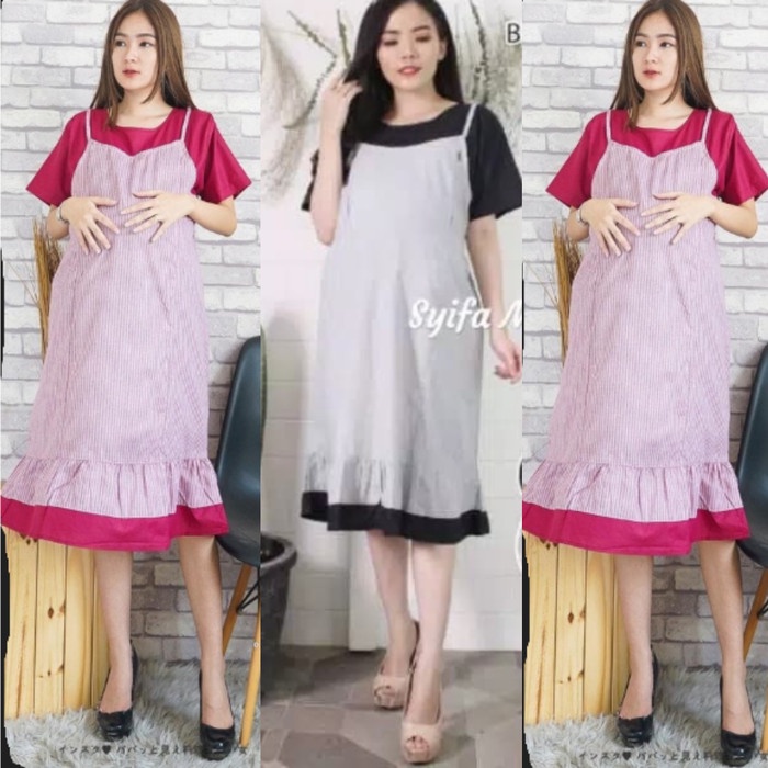 Jual Dress Kerja Hamil dan Menyusui Emily9/Baju Hamil Kerja/Dress Hamil Kerja | Shopee Indonesia