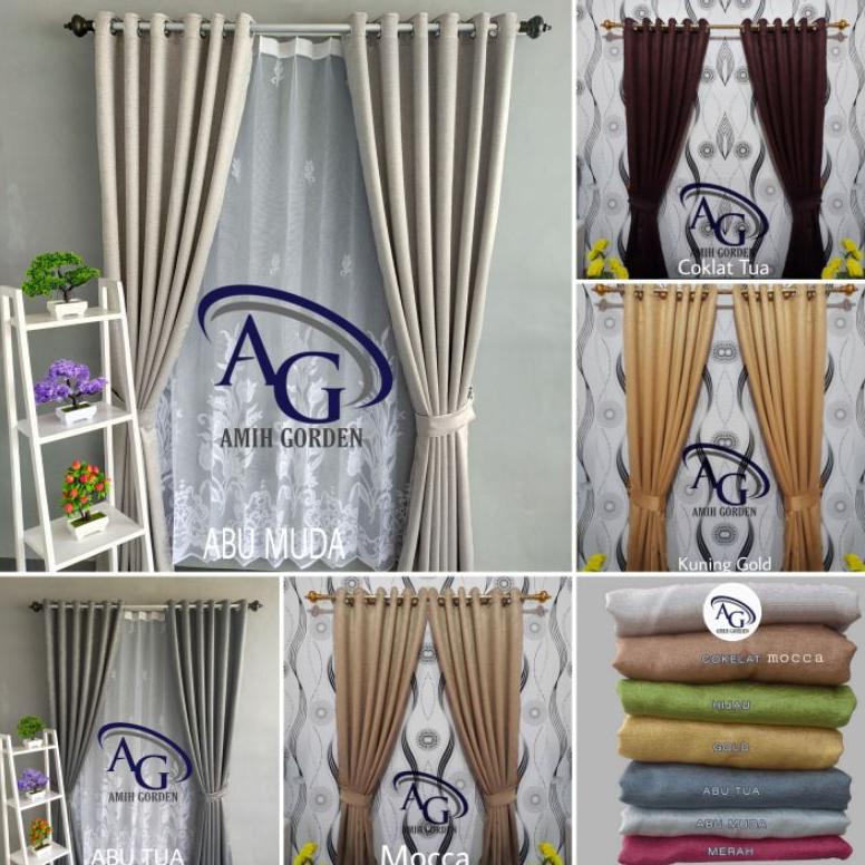 Jual PRODUK- GORDEN BLACKOUT POLOS - HORDENG JENDELA MINIMALIS - KORDEN ...