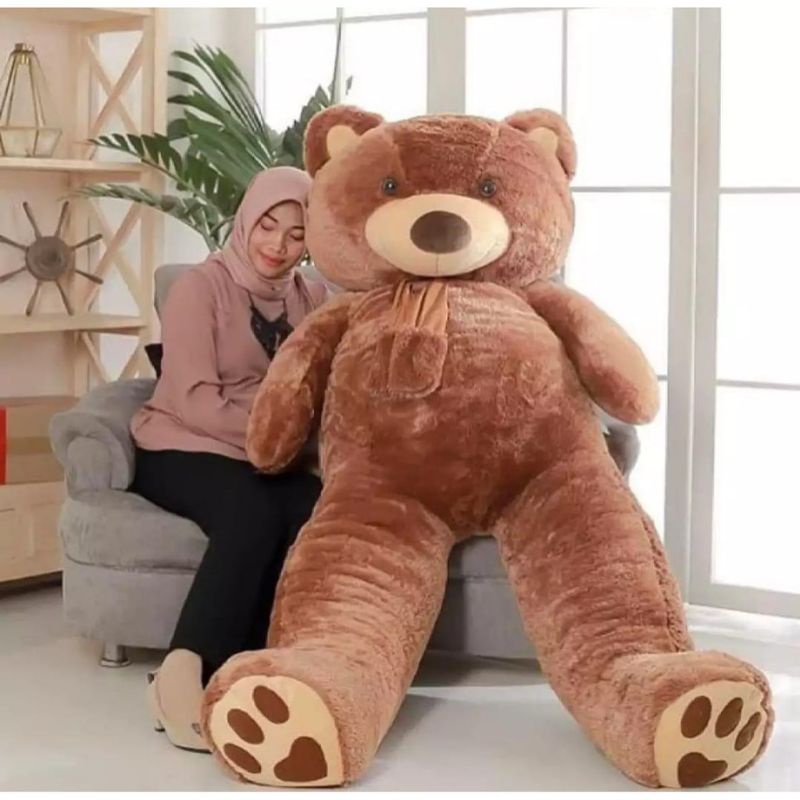 Jual Boneka Teddy Bear Super Jumbo Ukuran Real Asli 1,5 Meter Label SNI ...