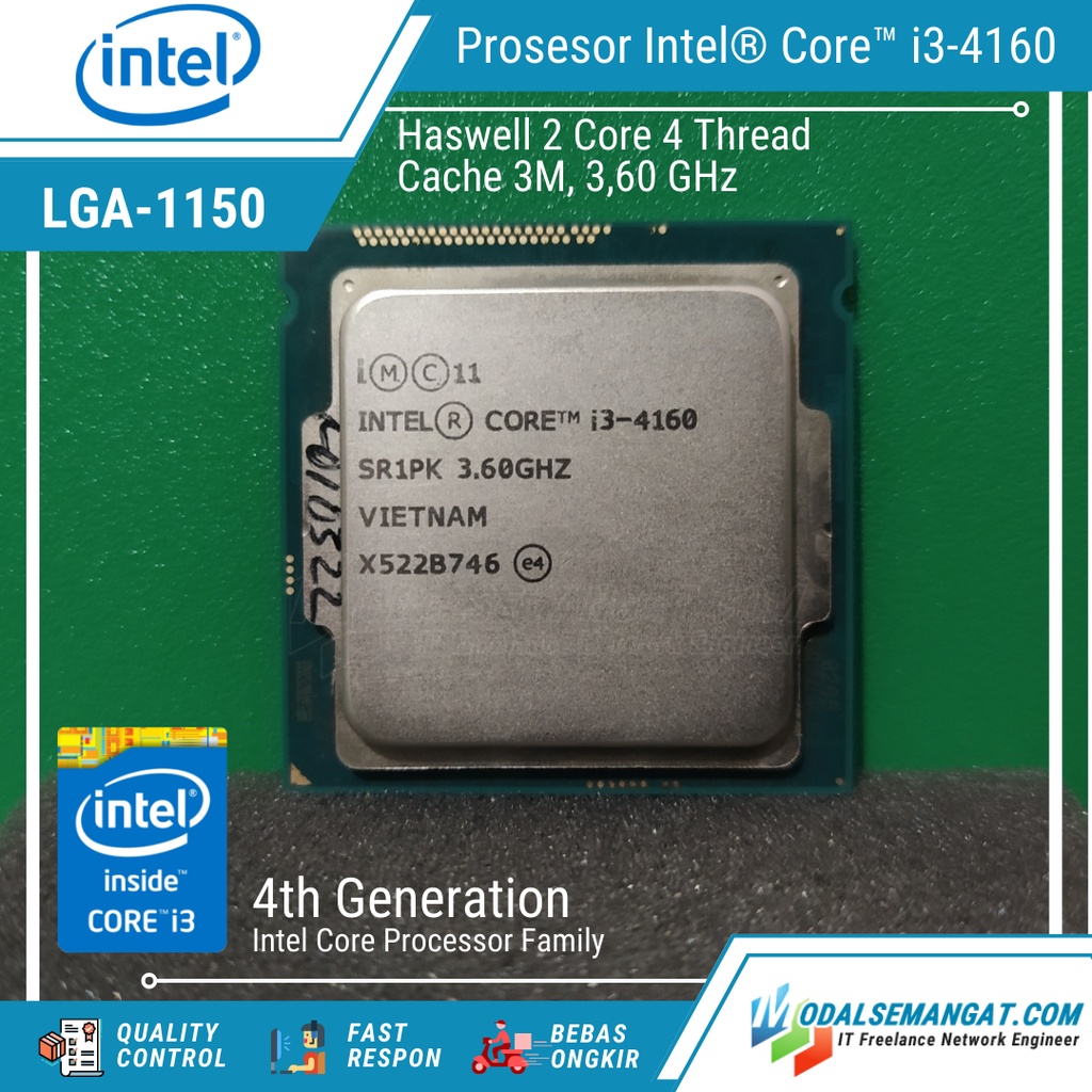 Jual Processor Intel Core i3 i5 i7 LGA 1150 Prosesor Bekas | Shopee ...