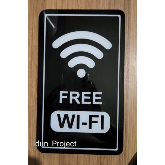 Jual Sign board Free Wifi akrilik | Shopee Indonesia