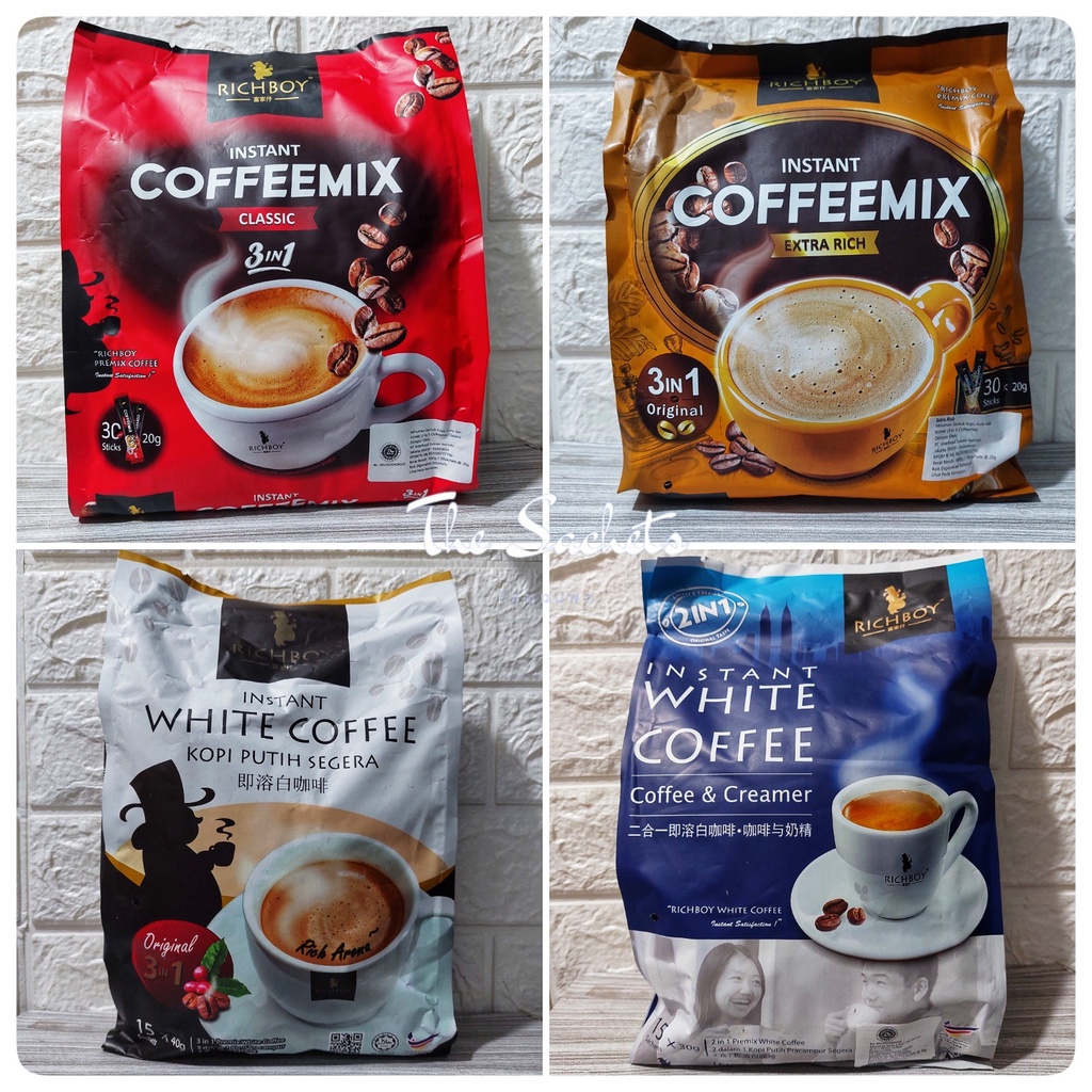 Jual Richboy Instant Coffeemix White Coffee Sachet | Shopee Indonesia
