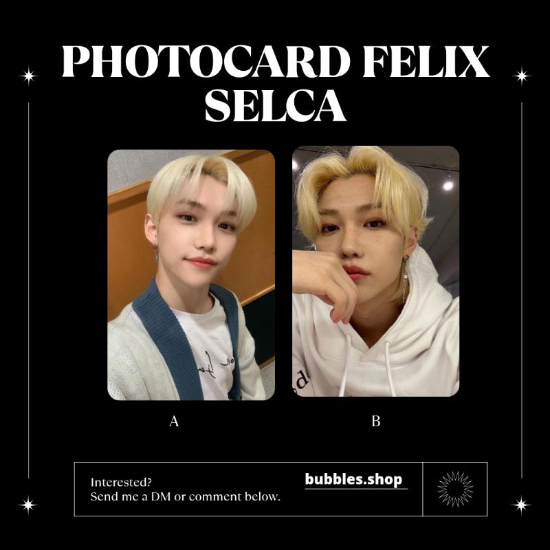 Jual PHOTOCARD UNOFFICIAL FELIX STRAYKIDS SELCA | Shopee Indonesia