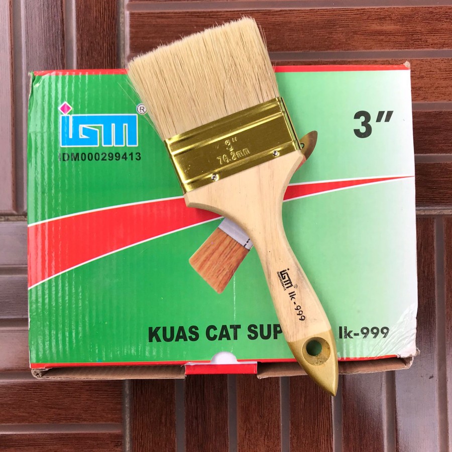 Jual KUAS CAT TEMBOK IGM 3 INCH // KUAS CAT MINYAK PAGAR BESI / KAYU ...
