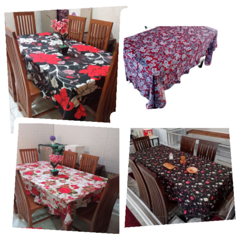 Jual taplak meja makan rumbai bunga terbaru | Shopee Indonesia
