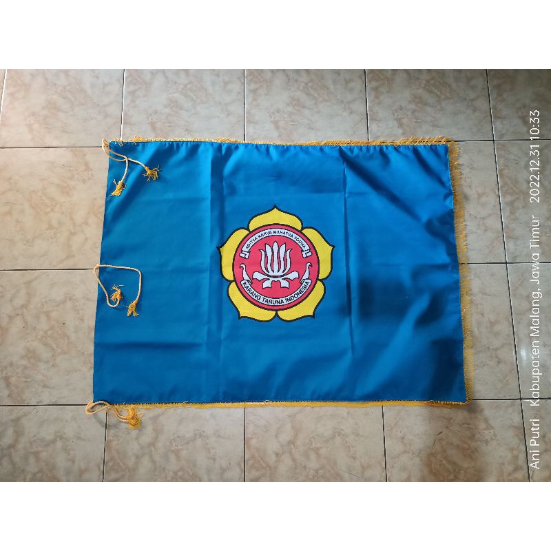 Jual Bendera Karang Taruna murah berkualitas sablon bolak balik rumbai ...