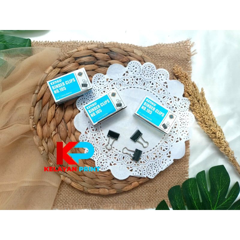 Jual BINDER CLIP 105 KENKO PER PAK (ISI 12 PCS) | Shopee Indonesia